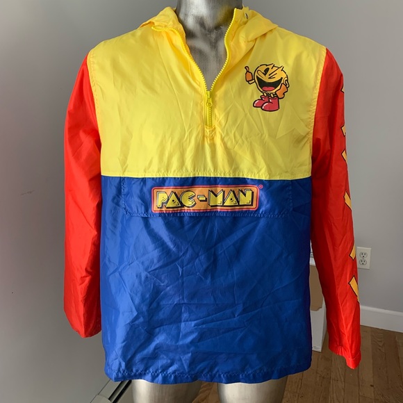 Pac-Man | Jackets & Coats | Vintage Pacman Windbreaker | Poshmark